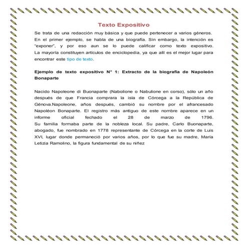 Que Es Un Texto Expositivo Y Un Ejemplo Coleccin De Ejemplo Los Textos