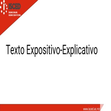 Texto expositivo explicativo | PPTX