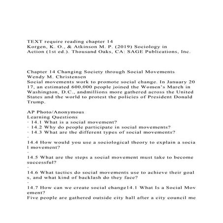 TEXT require reading chapter 14Korgen, K. O., & Atkinson M. .docx