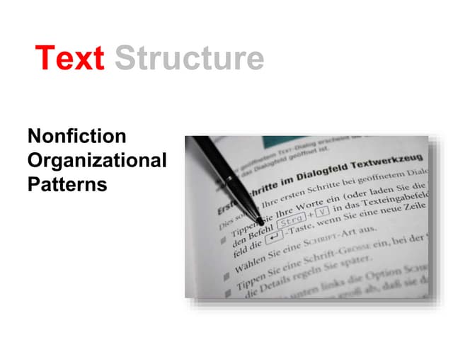 Text structure ppt | PPT