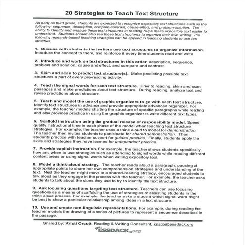 Text structureresources | PDF