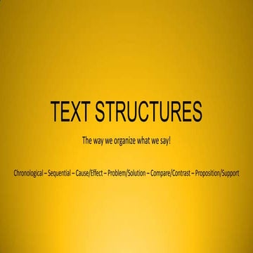 Text Structures & Graphic Organizers | PPTX