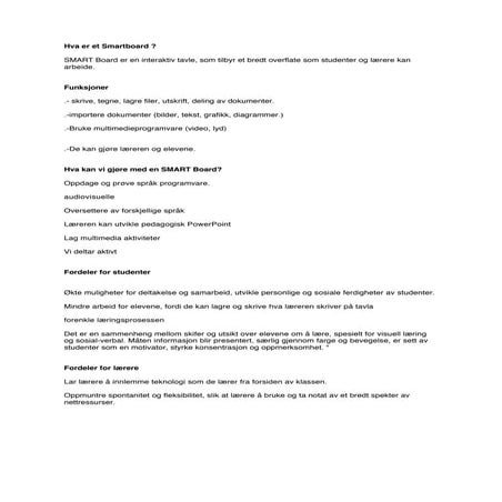 SMARTBOARD | PDF