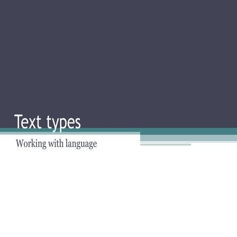 Text types | PPT