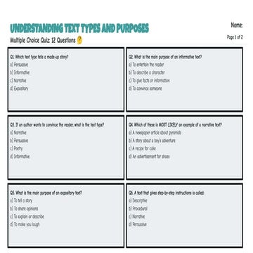 Text types and purposes and worksheets.pdf