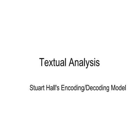 Textual Analysis | PPT