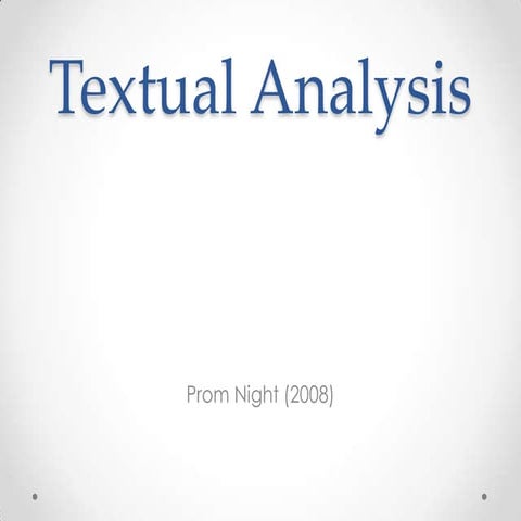 Textual analysis | PPT