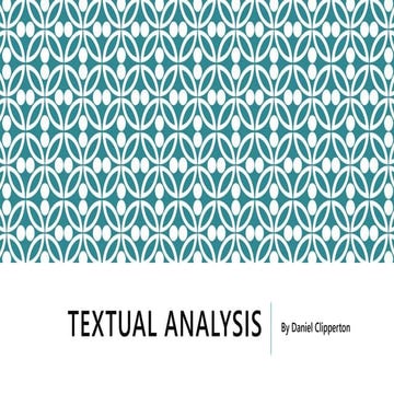 Textual analysis | PPT