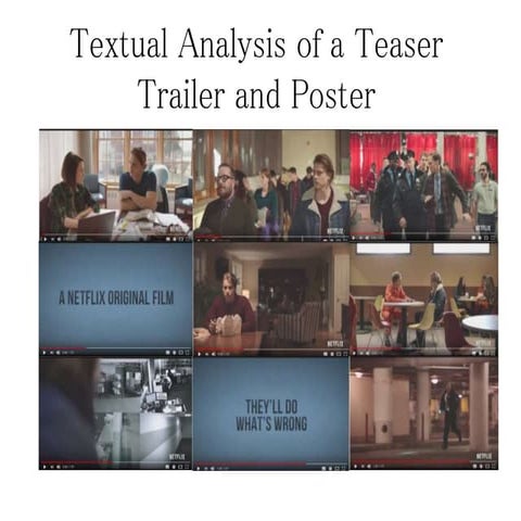 Teaser trailer textual analysis | PPTX