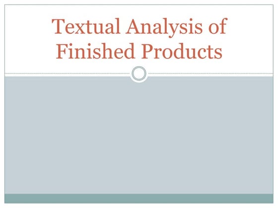 Magazine analysis | PPT