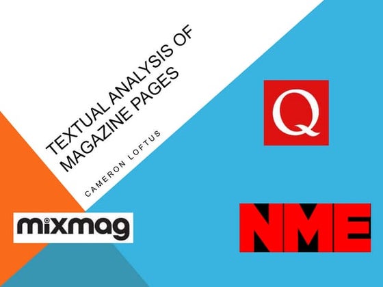Magazine Contents page textual analysis media studies | PPTX