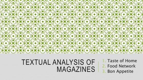 Magazine Contents page textual analysis media studies | PPTX