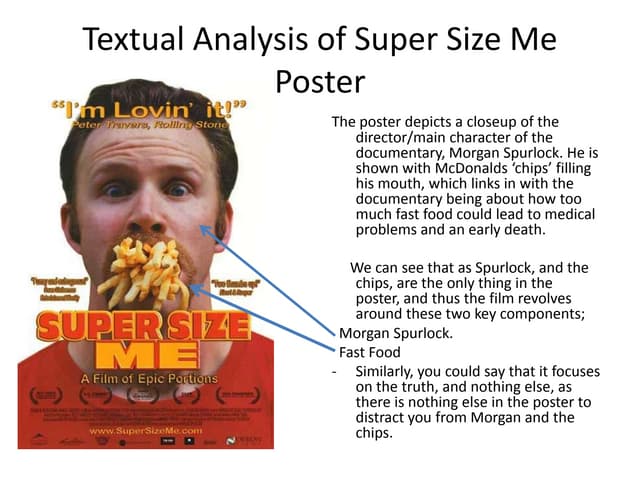 Supersize me documentary analysis | PPTX