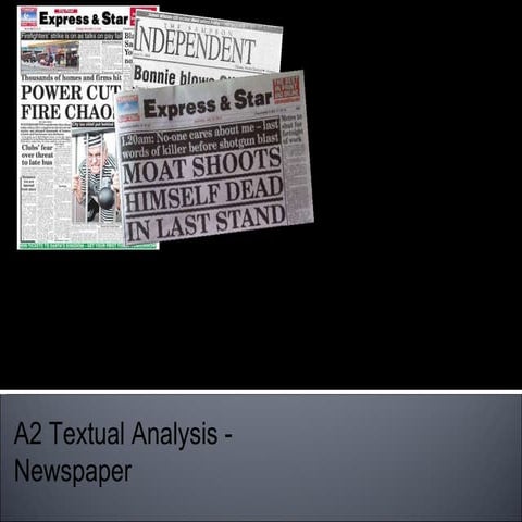 Textual Analysis - Newspapers | PPT
