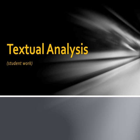 Textual analysis student work | PPTX | Hip Hop Music | Music