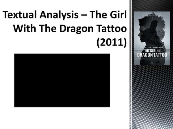 The Girl with the Dragon Tattoo - Opening Scene Analysis | PPT