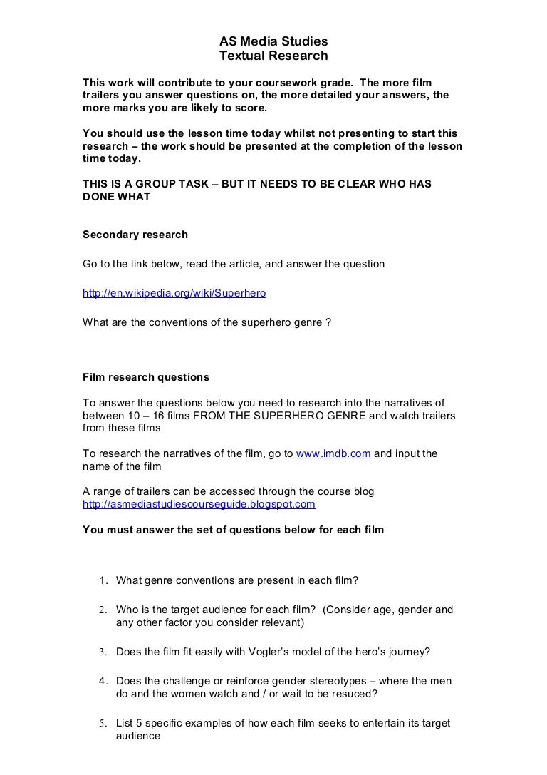 Textual research assignment