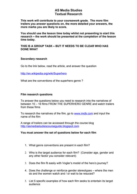 Film note making sheet | DOCX