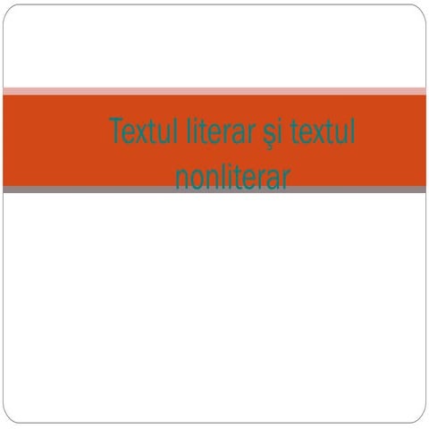 Textulliterar itextulnonliterar | PPT