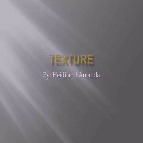Texture | PPTX | 3-D Graphics | Computer Software and Applications