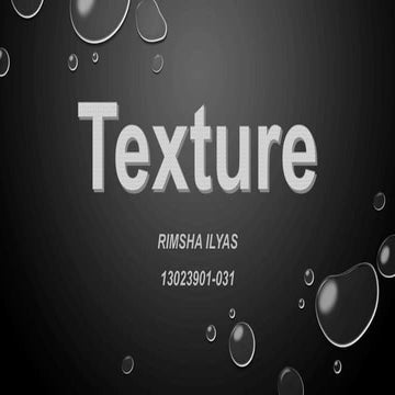 Texture | PPT