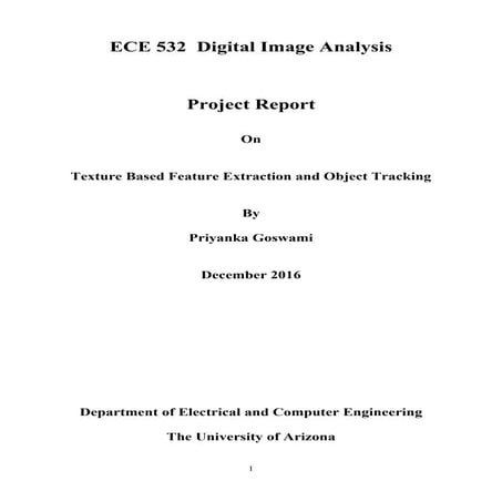 Texture Based Feature Extraction And Object Tracking Pdf