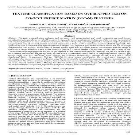 Texture in image processing