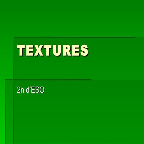 Textures | PPT