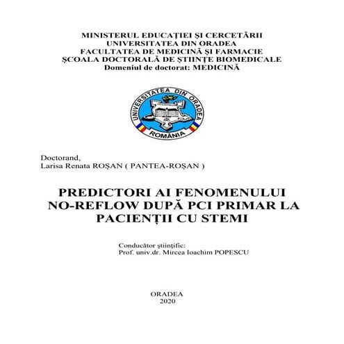 Teza de doctorat larisa rosan semnat | PDF