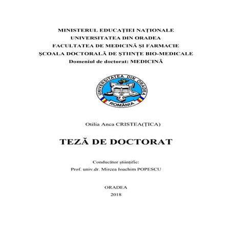 Teza de doctorat otilia tica varianta finala-semnat | PDF