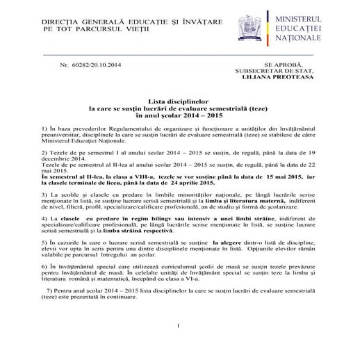 Teze 2014 2015 | PDF