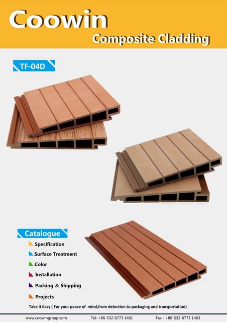 COOWIN Outdoor WPC Decking Floor Catelog | PDF