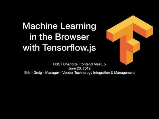 Deep Learning at the Edge with TensorFlow.js