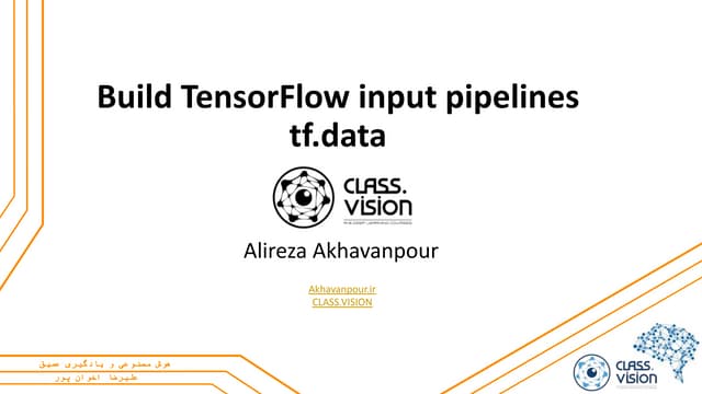 Build Tensorflow Input Pipelines Tfdata