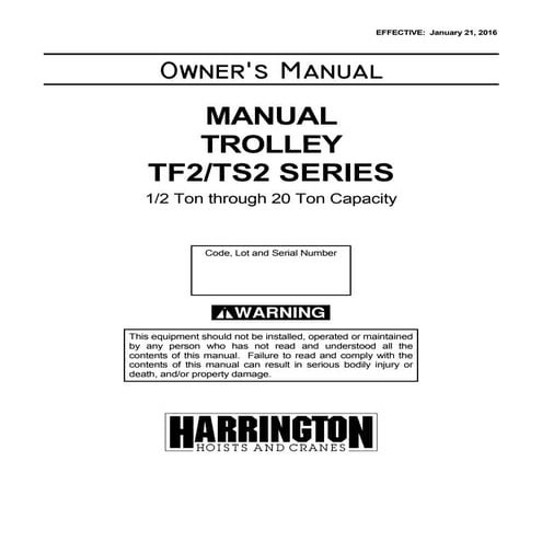 Tf2 ts2 owners manual | PDF