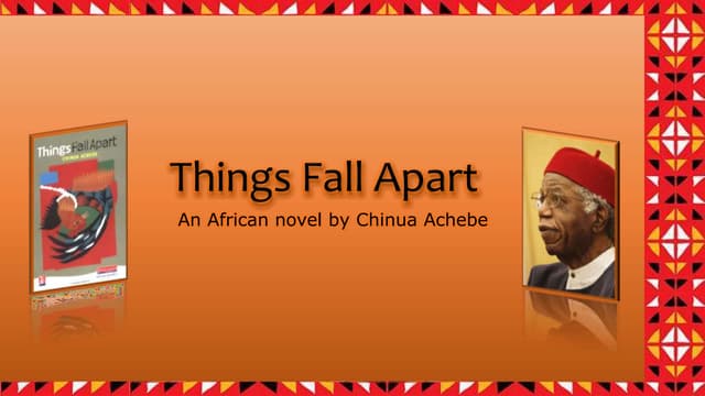 Igbo Culture and Society in 'Things Fall Apart.' | PPTX