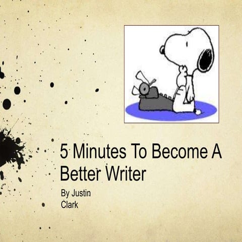 How To Become A Better Writer | PPT