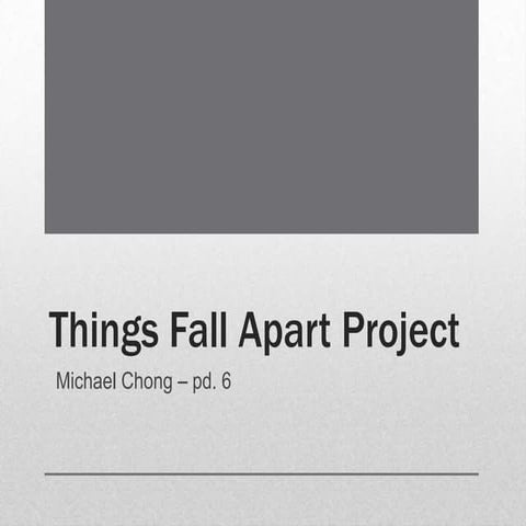 Tfa project (michael chong period 6) | PPT