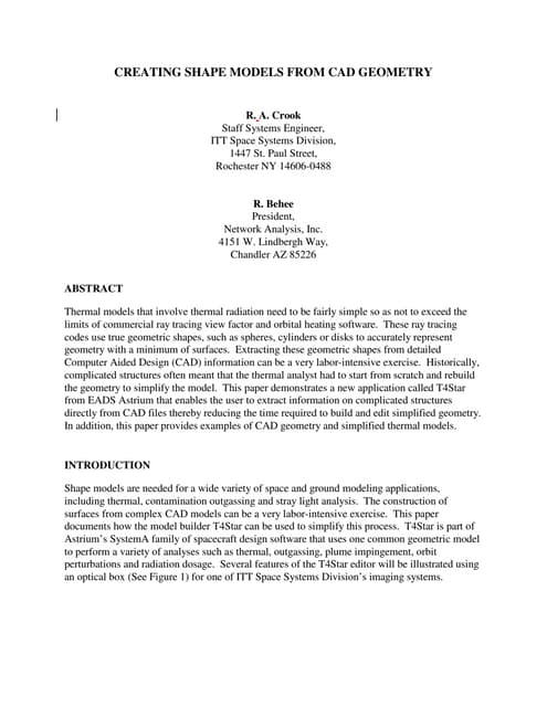 Creating Shape Models from Complex CAD drawings | PDF Creating Shape Models from Complex CAD drawings | PDF