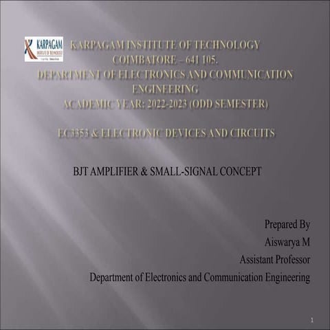 BJT_Amplifier_Small_Signal_Concept.ppt
