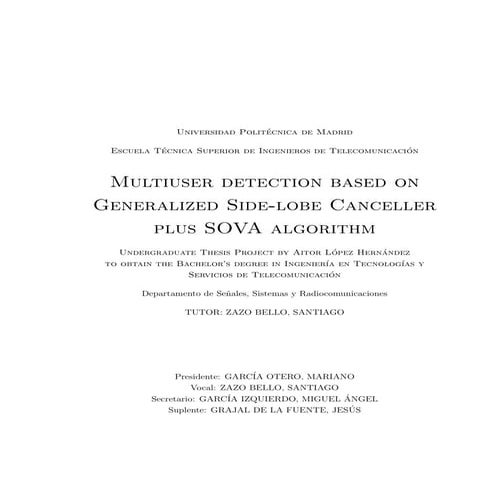 Multiuser Detection Based On Generalized Side Lobe Canceller Plus Sova Algorithm Pdf 7636