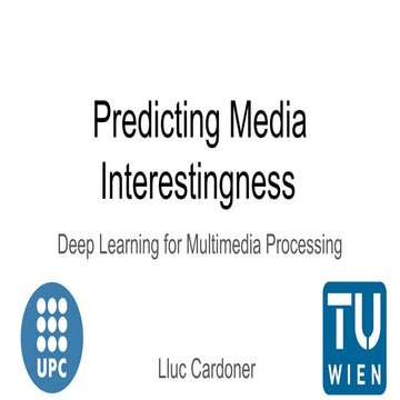 Predicting Media Interestingness | PDF | Video Software | Computer Software and Applications