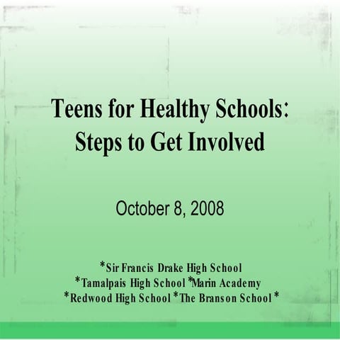 Tfhs Steps To Get Involved | PPT