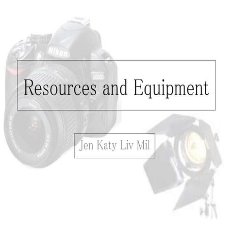 Video Production Equipment and Filmmaking Gear Check-list | PPTX
