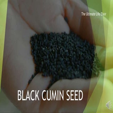 Black cumin seed | PPTX