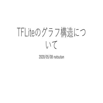 TFLiteのグラフ構造について | PDF