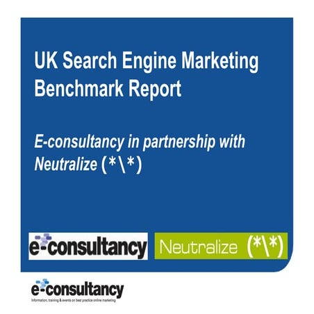 TFM Search Engine Marketing Benchmark Report | PPT