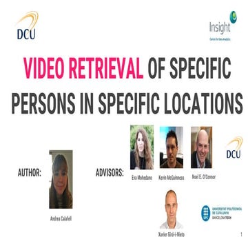Video Retrieval of Specific Persons in Specific Locations | PDF ...
