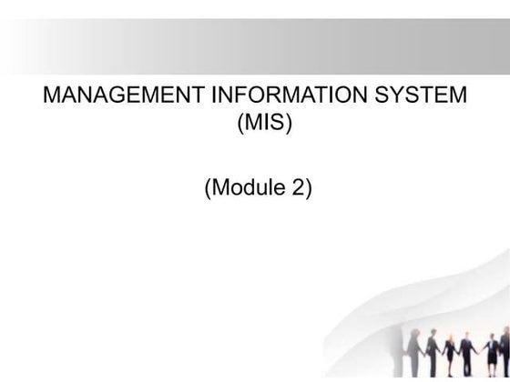 Management Information System PPT | PPTX | Operating Systems | Computer Software and Applications