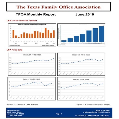 TFOA Economic Update (June 2019) | PDF